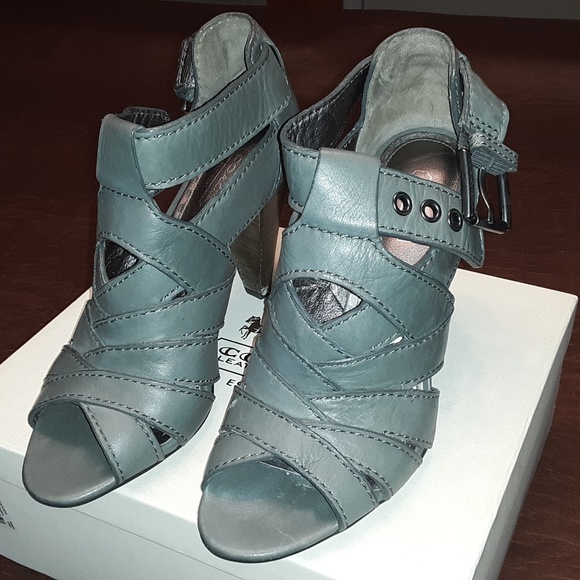 Coach | Shoes | Coach Cut Out Strap Heels | Poshmark